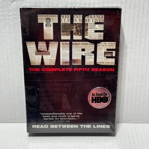 Media | The Wire Sealed Season 5 Dvd 208 4disc Set Hbo Crime Drama ...